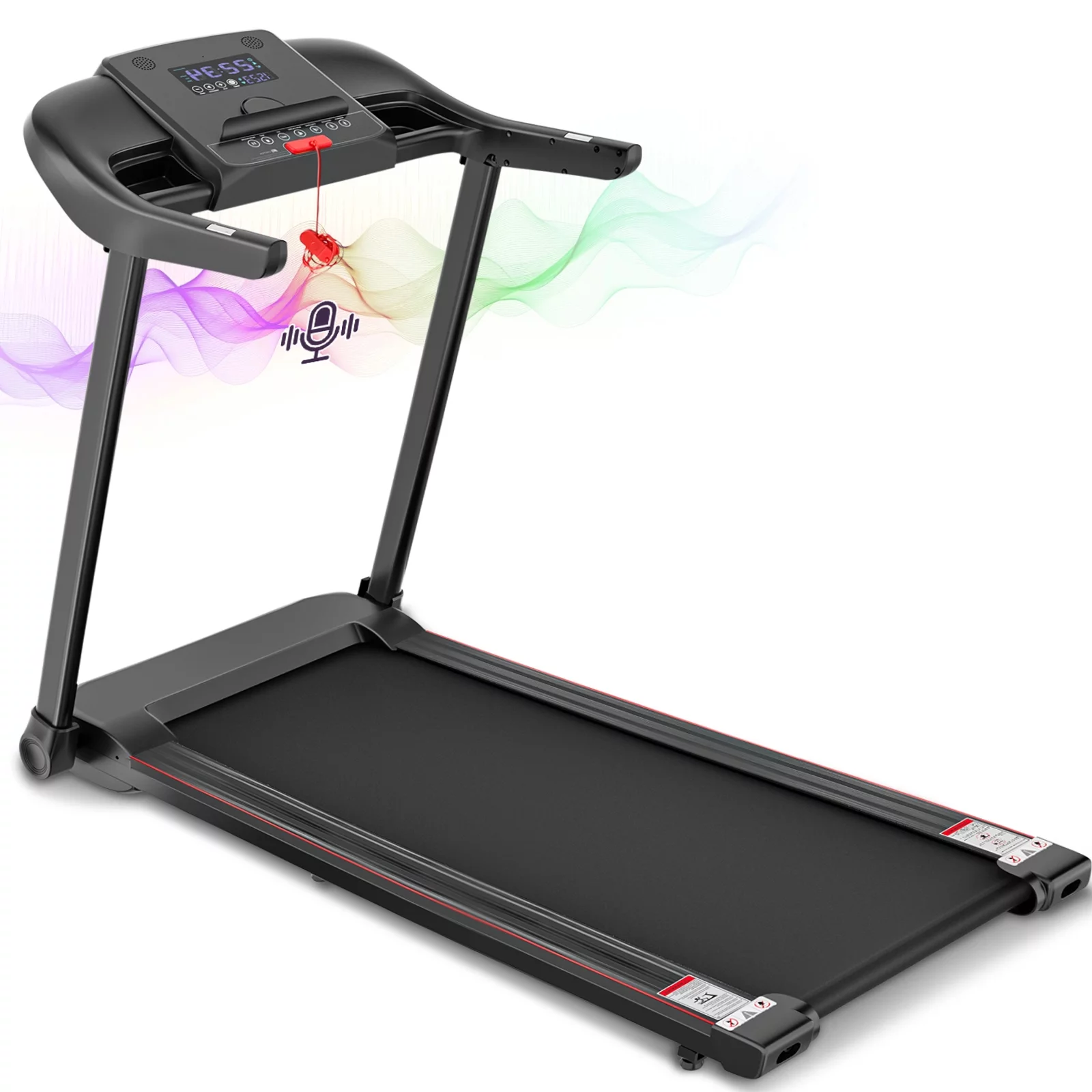 Treadmill with Folding Electric Treadmill Bluetooth Voice Control ...