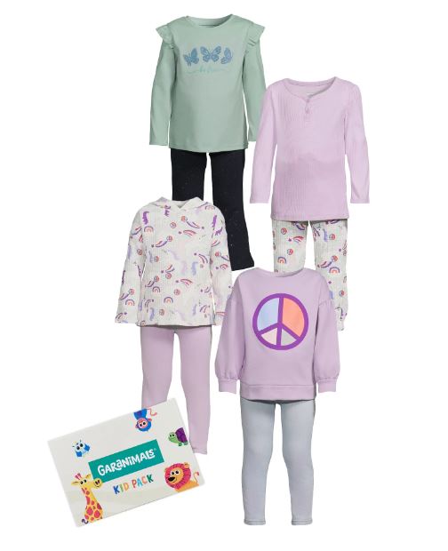 Garanimals Toddler Girls Mix and Match Long Sleeve Tops and Bottoms Kid ...