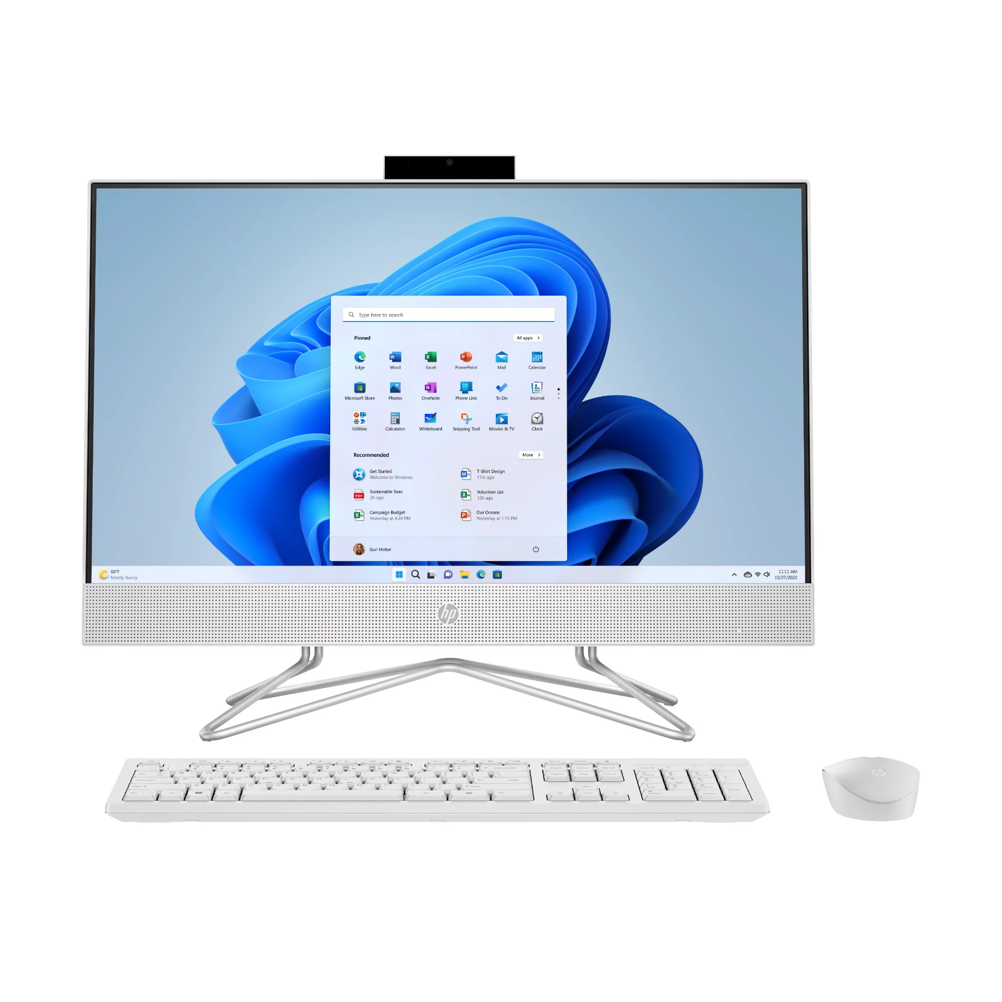 HP 23.8″ Touch FHD All-in-One PC, Intel Core i3-1115G4, 8GB SDRAM ...