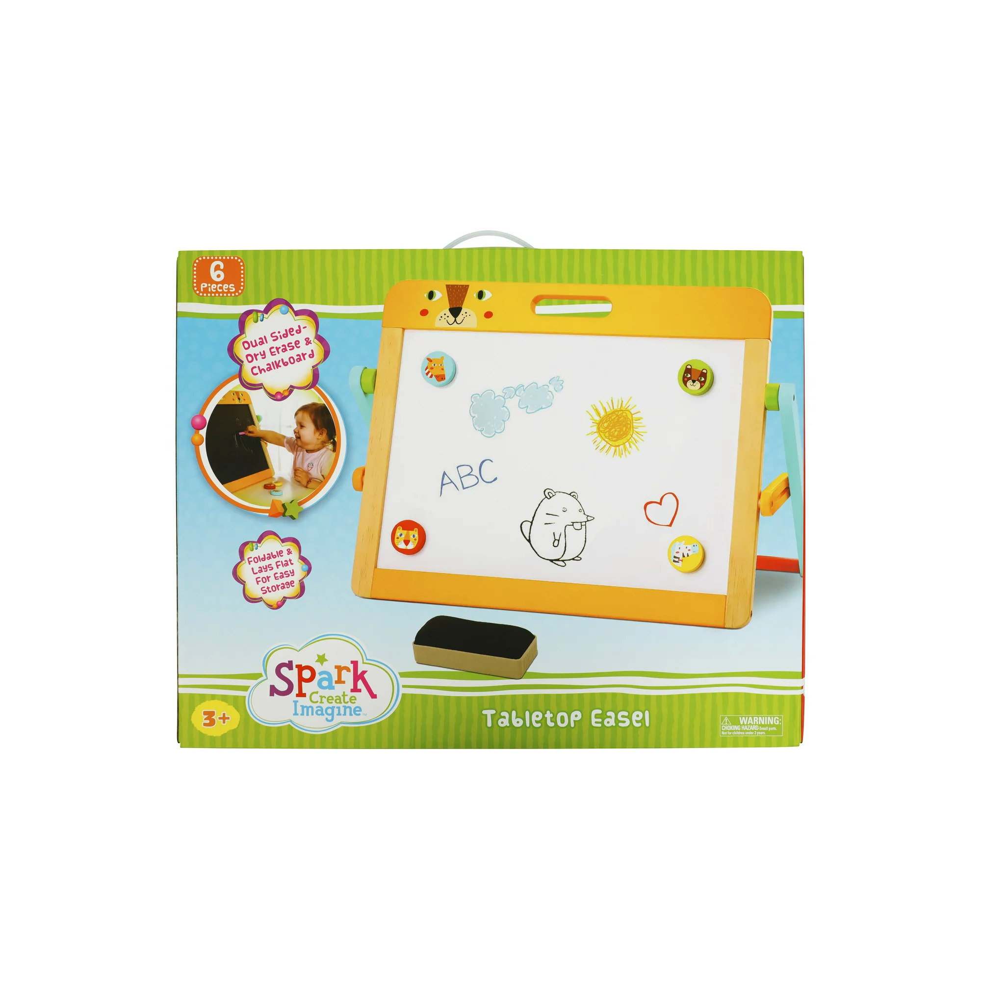 Spark Create Imagine Wood Double-Sided Tabletop Easel ...