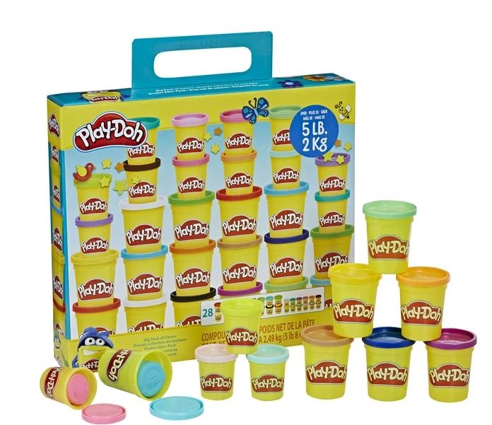 Play-Doh Big Pack of Colors Play Dough Set – 28 Color (28 Piece), Only ...