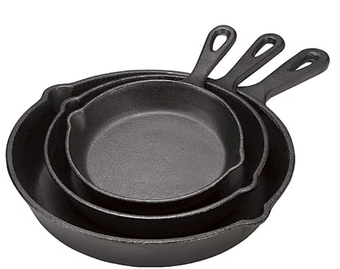 Cooks 3-pc. Cast Iron Fry Pan Set - Dealsandcouponsonline