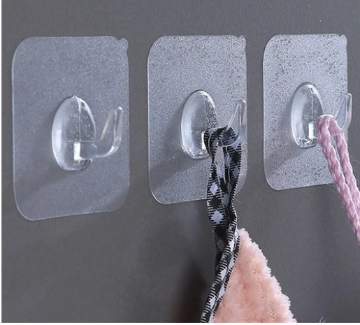 30-Pack Wall Transparent Strong Self Adhesive Hooks - Dealsandcouponsonline