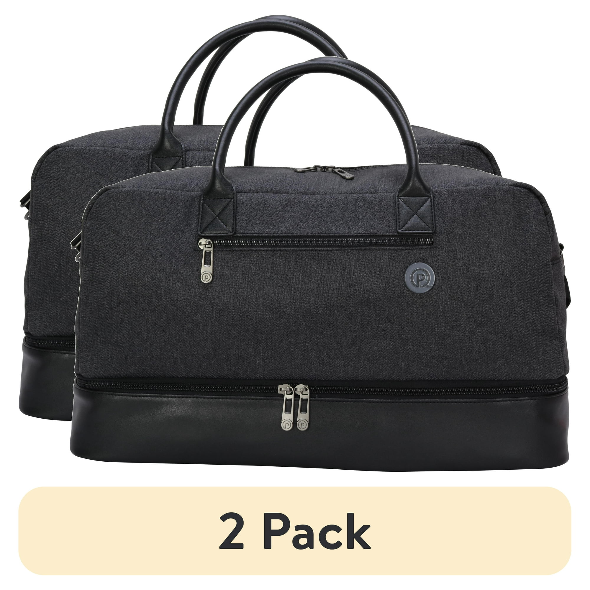 (2 pack) Protege 21 In Drop-Bottom Weekender Travel Duffel Bag ...