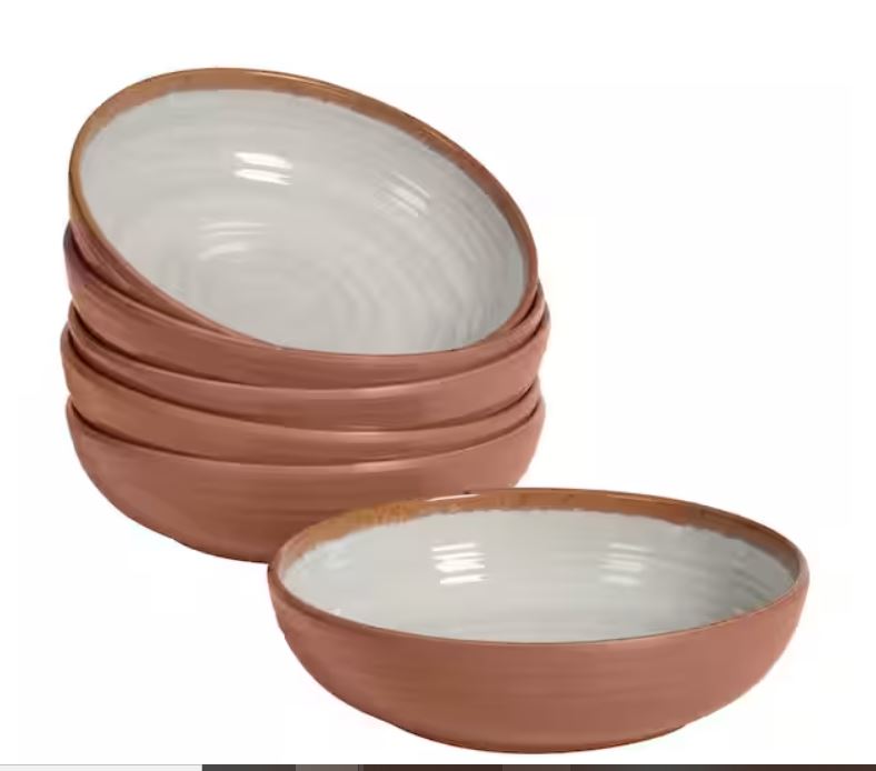 Azria Melamine Dinner Bowls in Ivory (Set of 6) - Dealsandcouponsonline