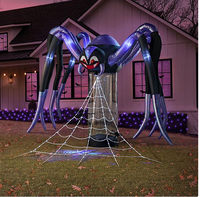 Member‘s Mark 9′ Pre-Lit Airblown Inflatable Spider - Dealsandcouponsonline