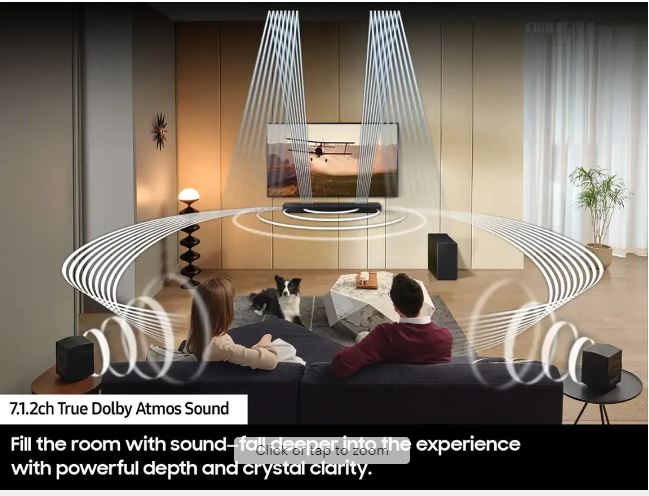 Samsung – HW-Q850D/ZA 7.1.2 Channel Wireless Dolby ATMOS Soundbar ...