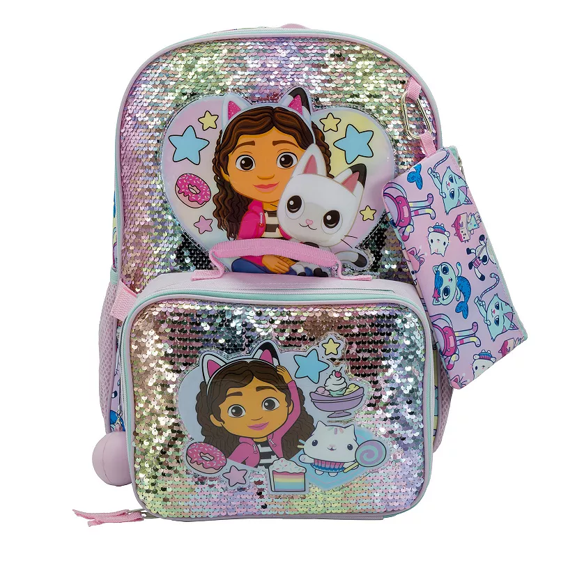 5-Piece Gabby’s Dollhouse Backpack Set - Dealsandcouponsonline